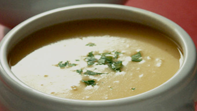 Receta de Sopa dorada de sémola